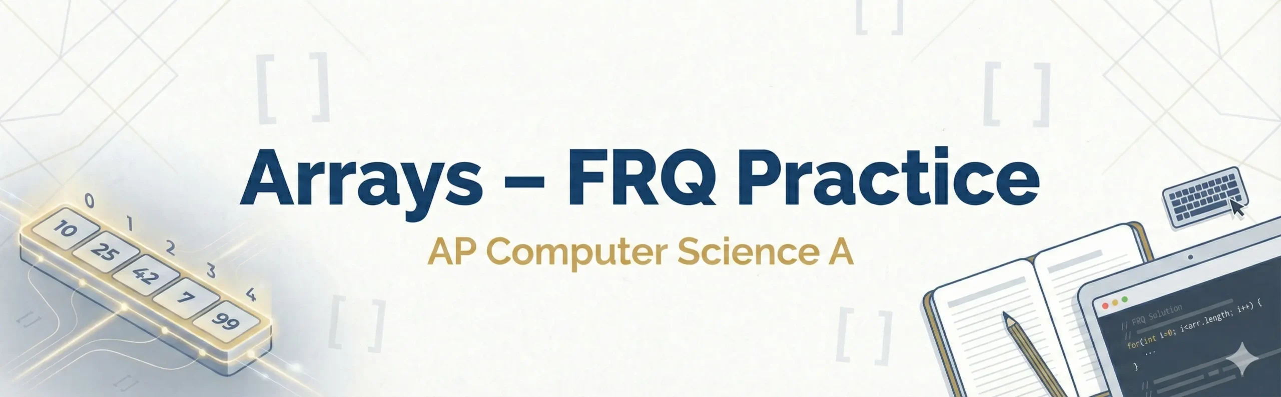 Arrays – FRQ Practice (AP Computer Science A) - JavaTutorOnline